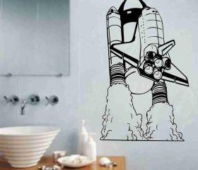 Space Shuttle Version 101 Vinyl Wall Decal Sticker Art Graphic Religous ...