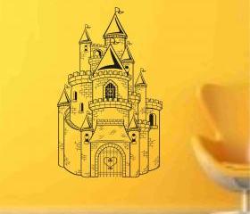 Princess Castle Decal Sticker Vacation Wall Mural Version 102 on Luulla