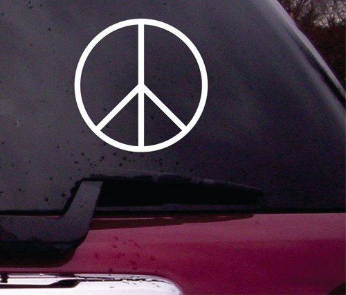 Peace Sign Decal Sticker Vinyl Decal Sticker Art Graphic Stickers ...