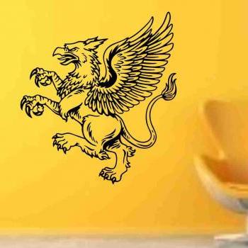 Griffin Version 102 Decal Sticker Wall Art Graphic Dragons Cartoon Head ...