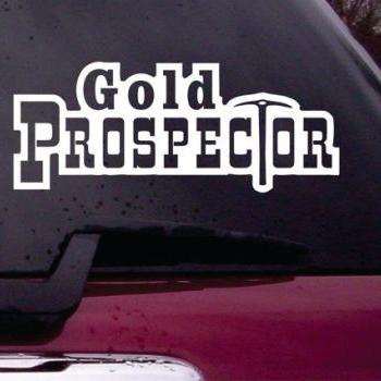 Gold Prospector Decal Sticker Vinyl Decal Sticker Art Graphic Stickers ...