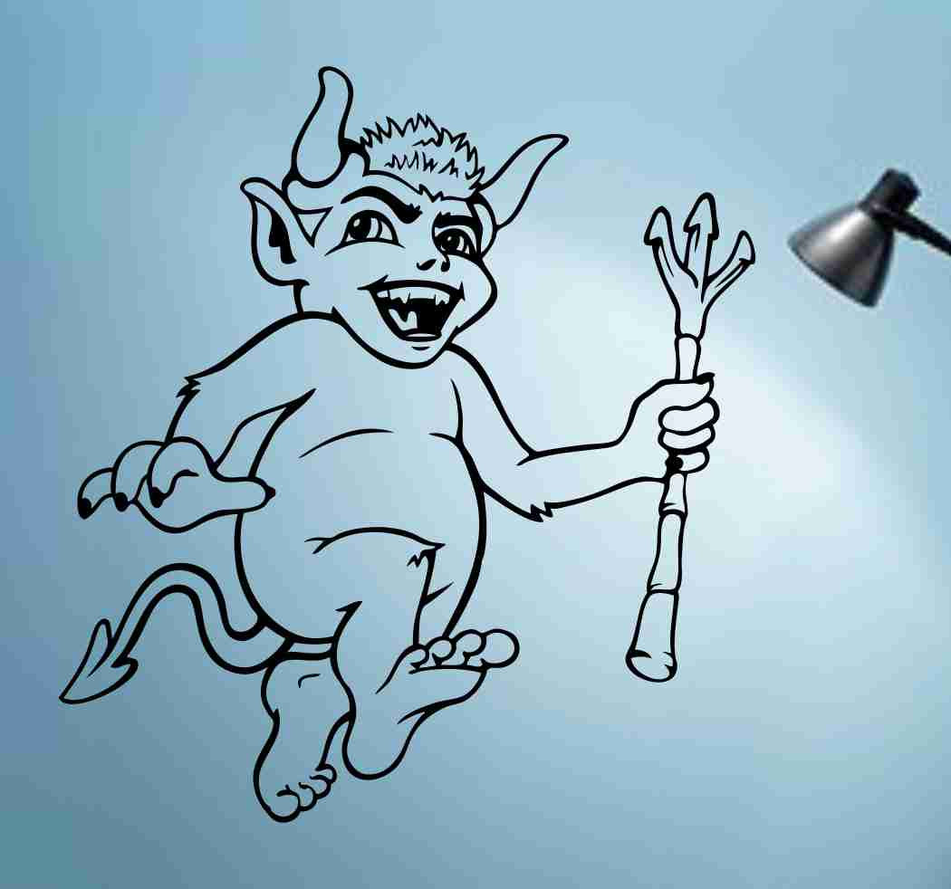 Devil Version 103 Wall Vinyl Decal Sticker Art Graphic Sticker Devils ...