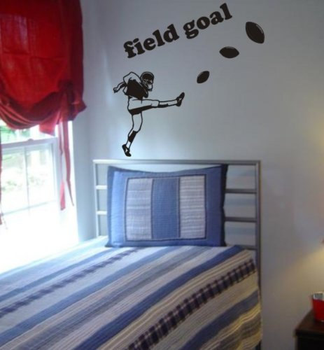 Football Player Kicking Field Goal Decal Sticker Wall on Luulla