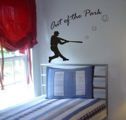 Baseball Player Decal Sticker Wall on Luulla