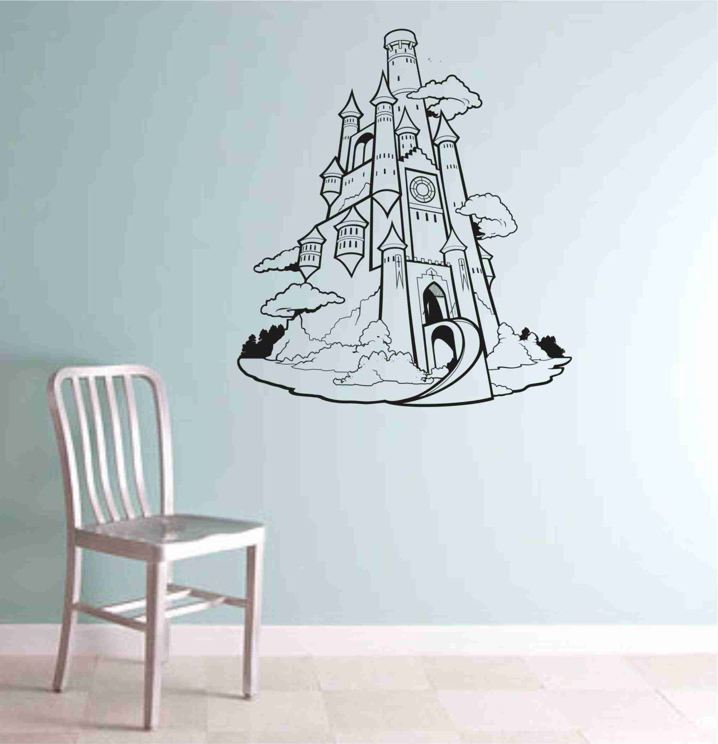 Princess Castle Decal Sticker Vacation Wall Mural Version 101 on Luulla