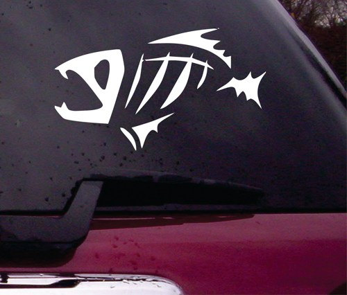 Fishbone Decal Sticker Vinyl Decal Sticker Art Graphic Stickers Laptop ...